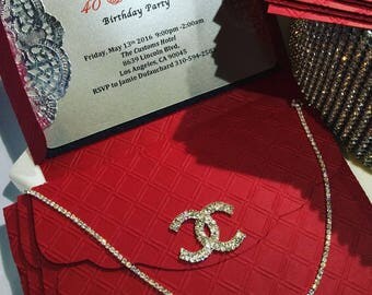 Chanel invitations | Etsy