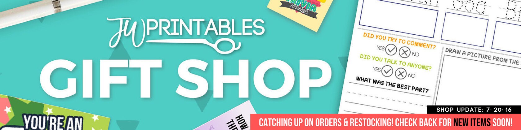 We make Free Premium Printables for JW's by JWPrintables on Etsy