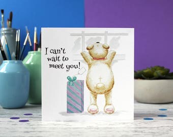 Teddy bear card | Etsy