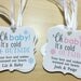 Oh Baby It's Cold Outside Favor Tags Snowflakes Themed