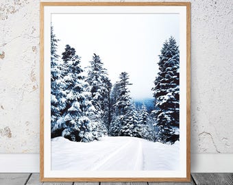 Winter print | Etsy