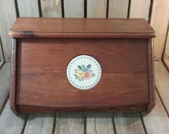 Wooden bread box | Etsy