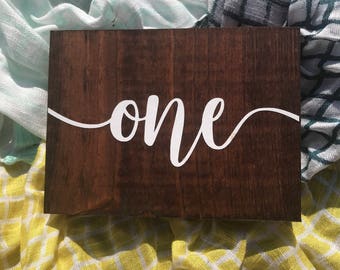 Rustic table numbers | Etsy