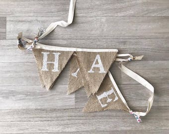 Shabby chic bunting | Etsy