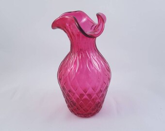 Cranberry glass | Etsy