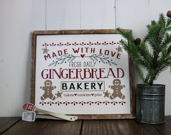 Gingerbread sign | Etsy