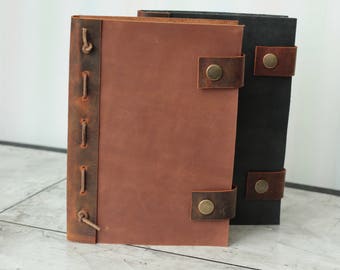 Leather sketchbook | Etsy