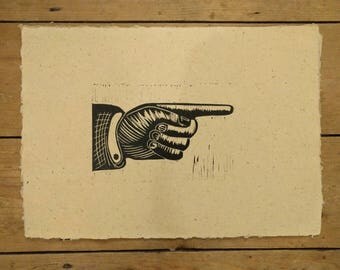 Pointing hand | Etsy