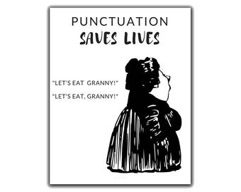 Punctuation poster | Etsy