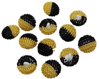 Beaded buttons | Etsy