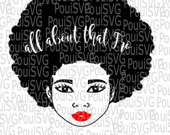 Afro puff svg | Etsy