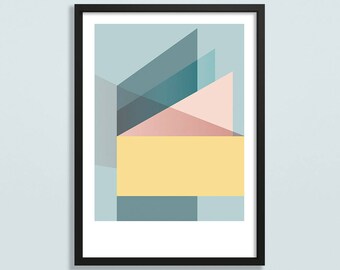 Handmade modern minimalist prints cards and by RocketJackDesign