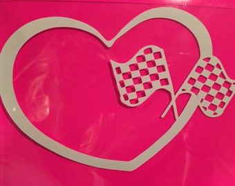 Checkered flag vinyl | Etsy