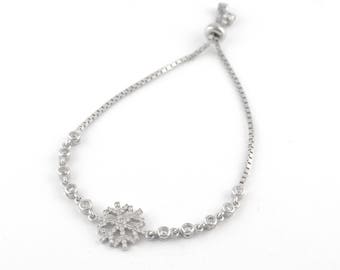 Snowflake bracelet | Etsy