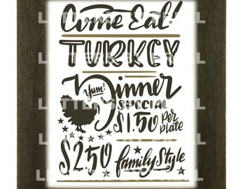 Turkey dinner | Etsy