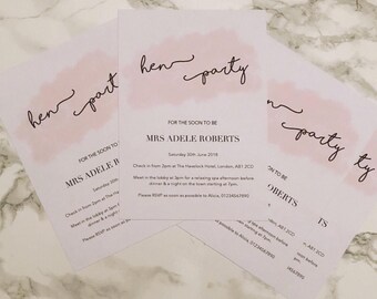 Hen party invite | Etsy