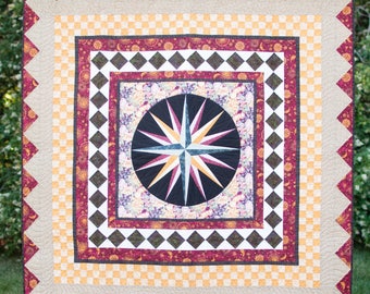 Mariner's Compass Paper Piecing Pattern