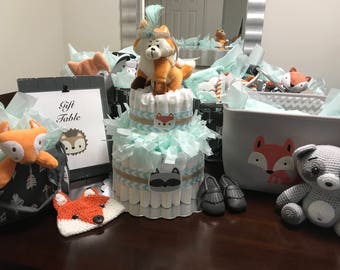 Fox diaper cake | Etsy