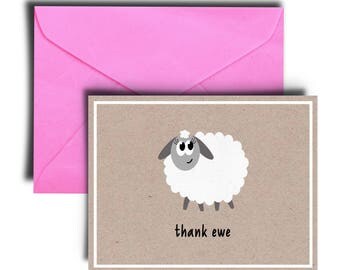 Sheep thank you | Etsy