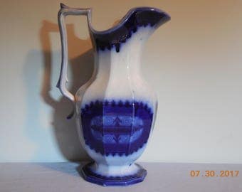 Flow blue pitcher | Etsy