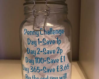 Savings jar | Etsy
