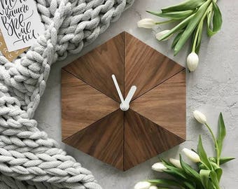 Wood clock | Etsy