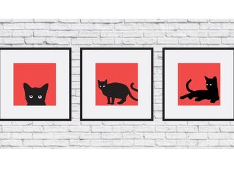 Cozy Cat Trio PDF Crochet Amigurumi Pattern