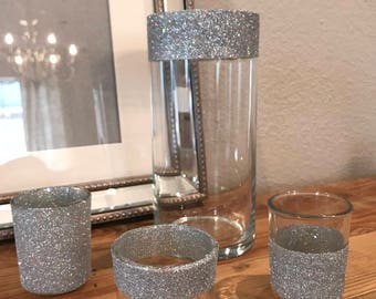 Glitter vase | Etsy