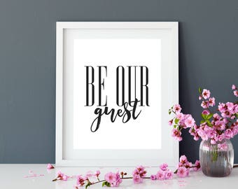 Be our guest print | Etsy