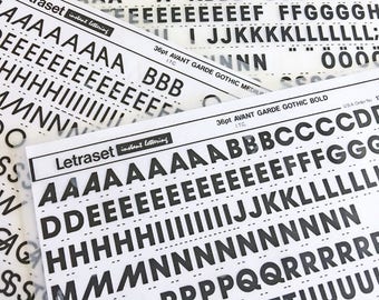 Letraset lettering | Etsy