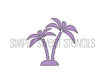 Palm tree stencil | Etsy