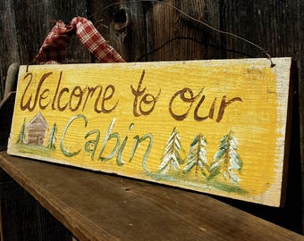 Custom cabin signs | Etsy