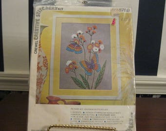 Vintage crewel kit | Etsy