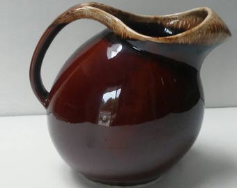 Brown drip pitcher | Etsy