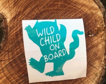 Wild child on board | Etsy