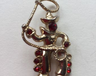 Cowboy brooch | Etsy