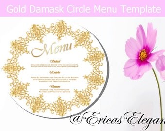 Art deco menu | Etsy