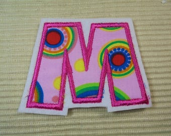 Letter m applique | Etsy