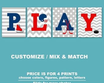 Hockey nursery | Etsy