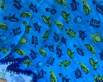 Sea turtle blanket | Etsy