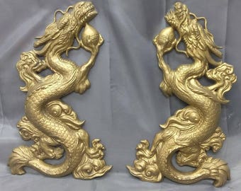 Dragon plaque | Etsy