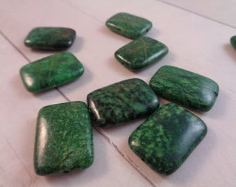 Dark green stone | Etsy