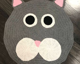 Crochet cat face | Etsy