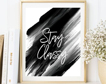 Classy print | Etsy