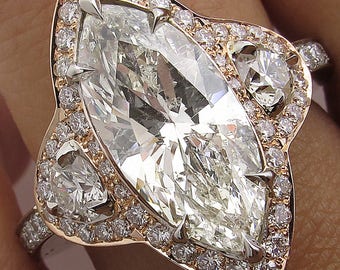 Marquise diamond | Etsy