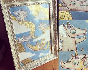 Unicorn Outline Tribal Embroidery Design in 4x4 5x5 and 6x6