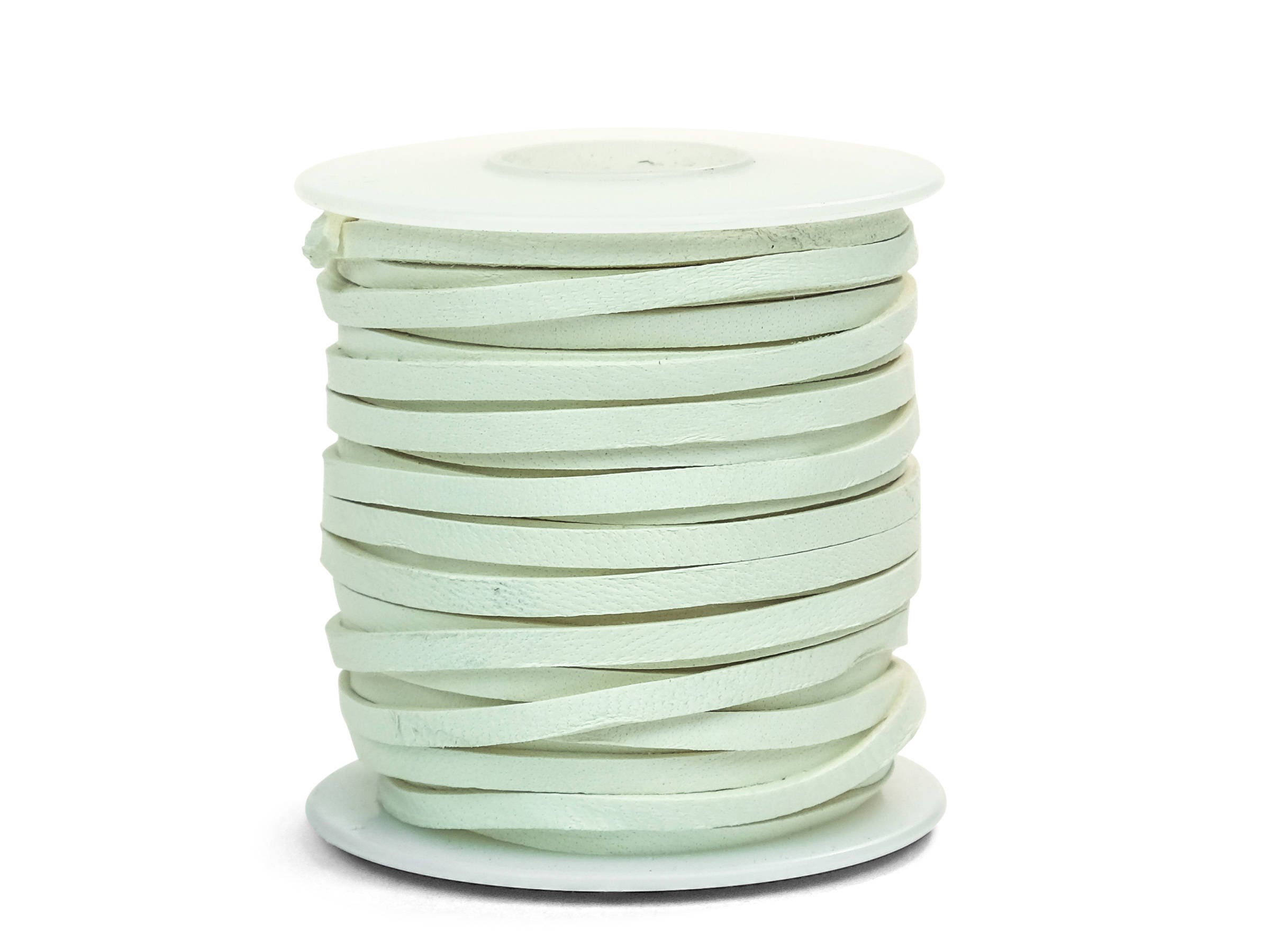 White Deerskin Lacing 1 50 foot spool 1/8th inch lace.