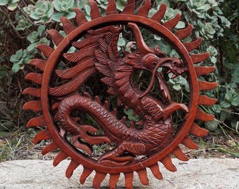 Dragon plaque | Etsy