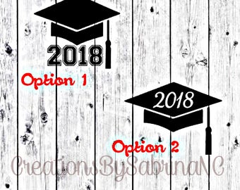 Graduation cap decal | Etsy