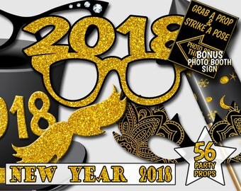 New year photo booth | Etsy